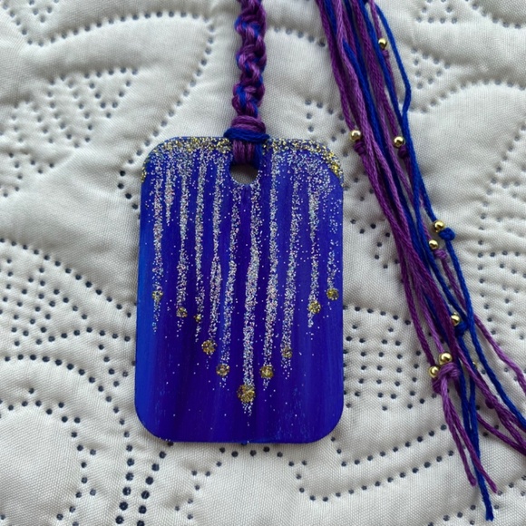 Hand Crafted | Accessories | Purple Blue Boho Sun Keychain | Poshmark